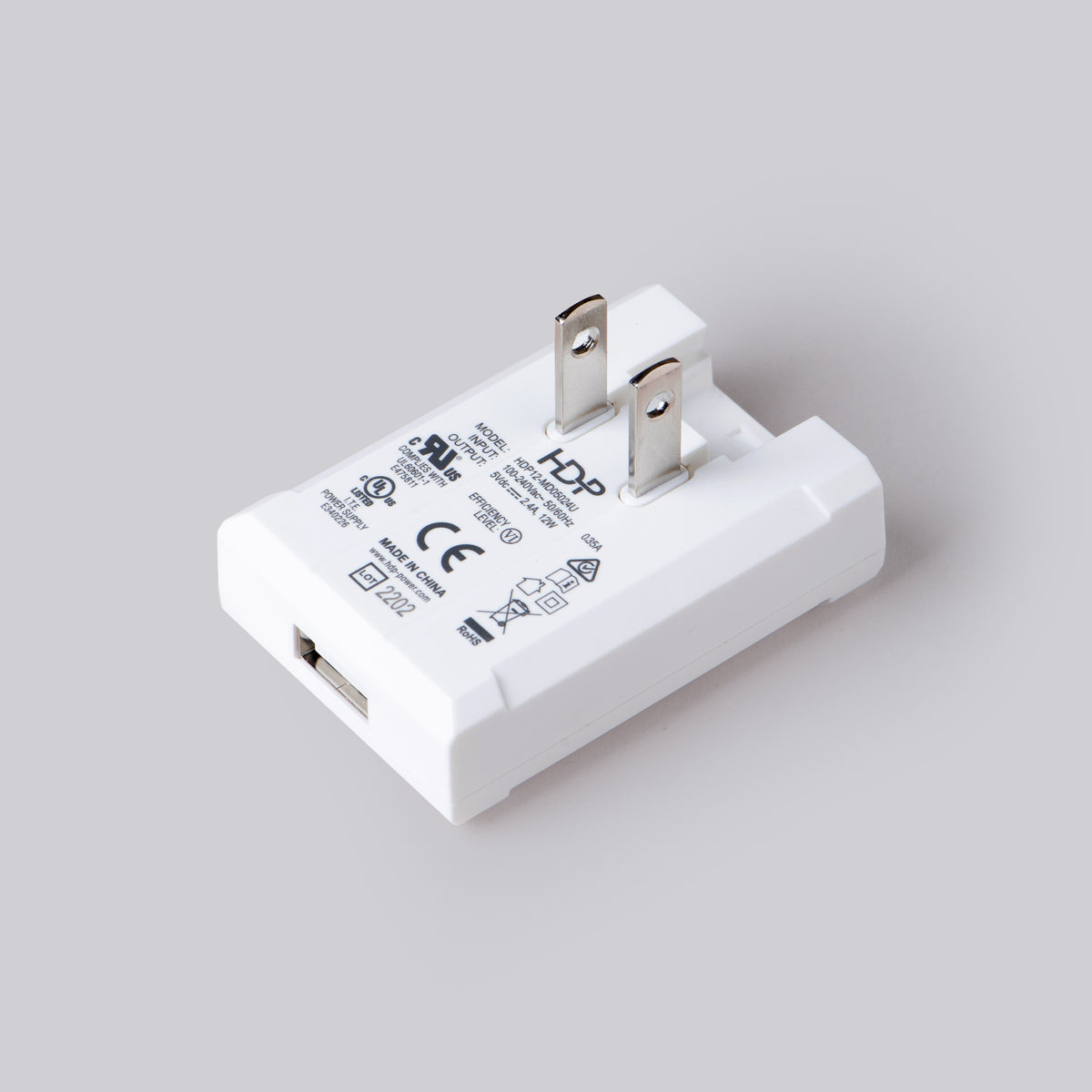 USB Power Adaptor 5V 12W (2.4A) | Indoor Power Adapter | PurpleAir